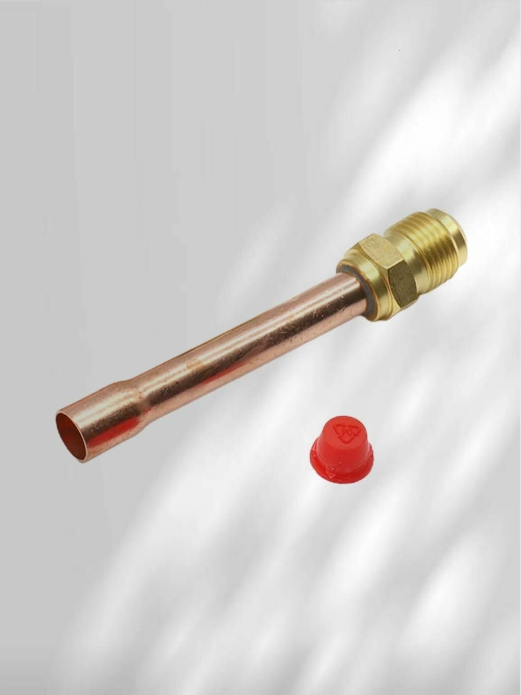 Фитинг латунный с резьбой для медной трубы, 2 минуты