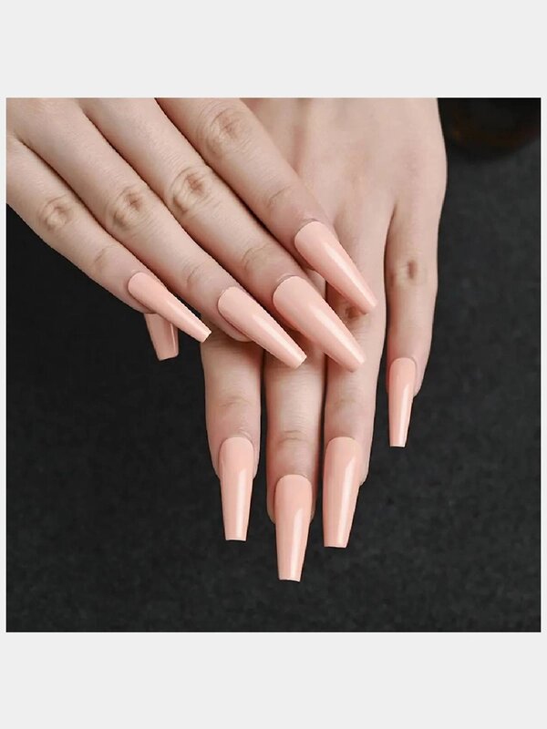 Накладные ногти длинные Балерина