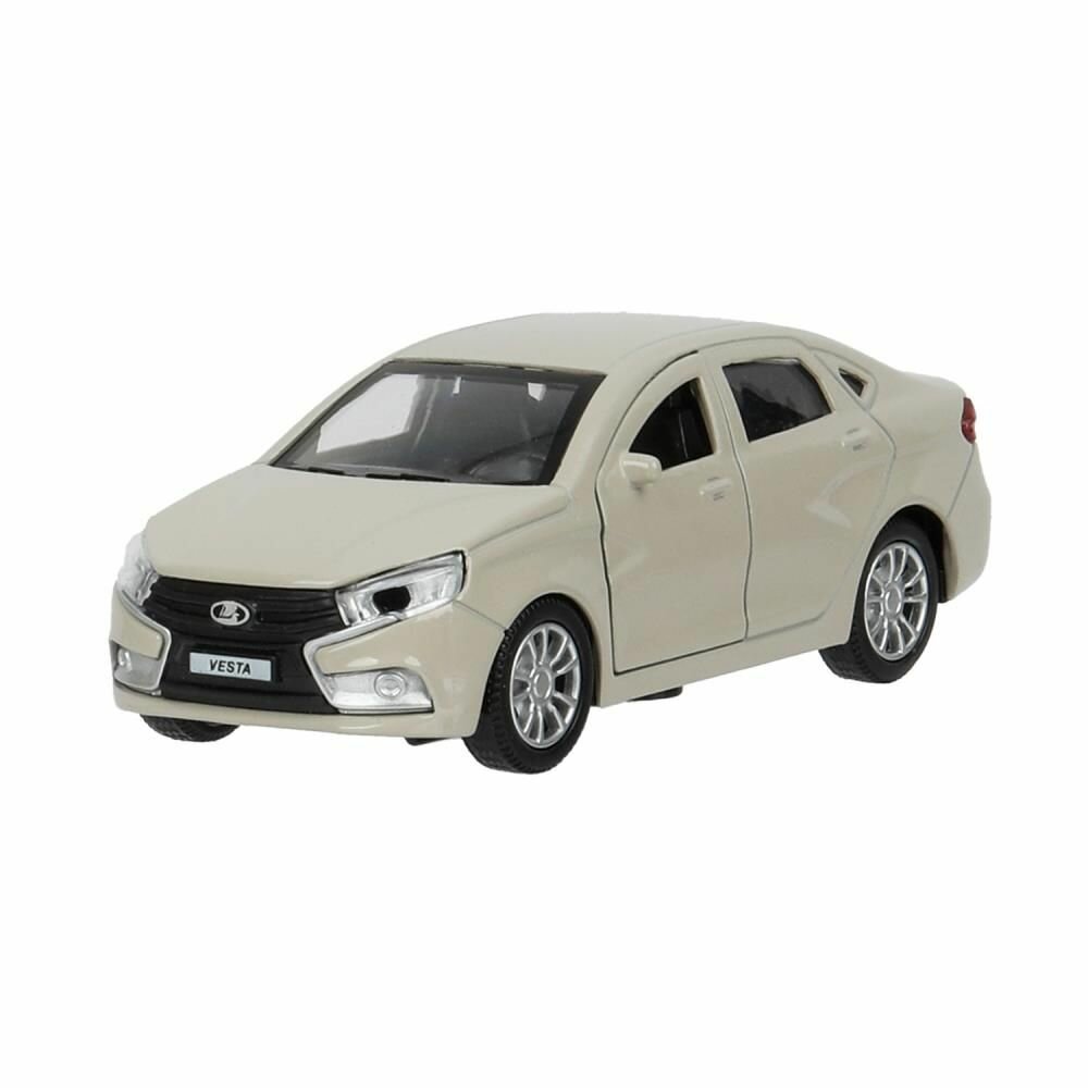 Технопарк Металлическая модель Lada Vesta , бежевая