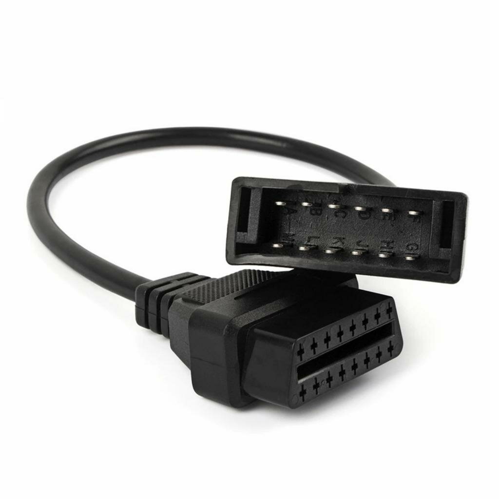 Кабель OBD 12pin на OBD2 для диагностики авто