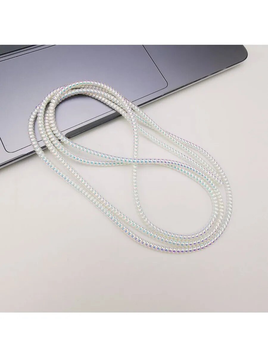 Защита для кабеля (от перегибов, лазерный белый)