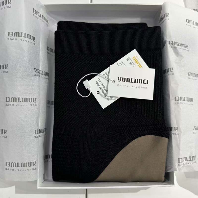 Осень-Зима Голые Ноги Артефакт Высокая Талия Контроль Живота Флисовая Подкладка Глянцевые Чулки В Коробке Черные Шелковые Невидимые Фундаментальные Чулки с Ногами