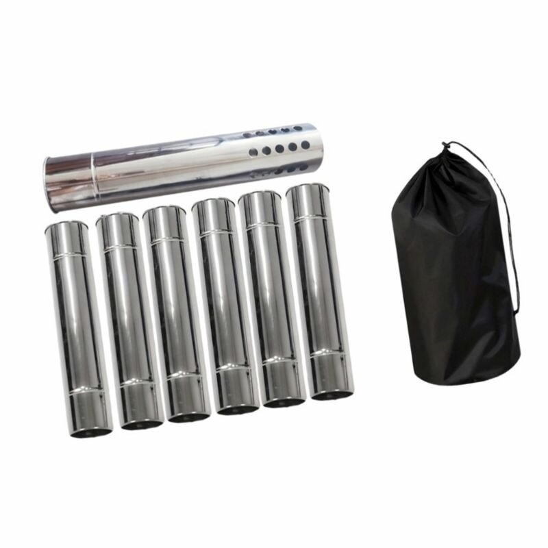 Дымовая труба дровяной печи усиленный дымоход-комплект 2