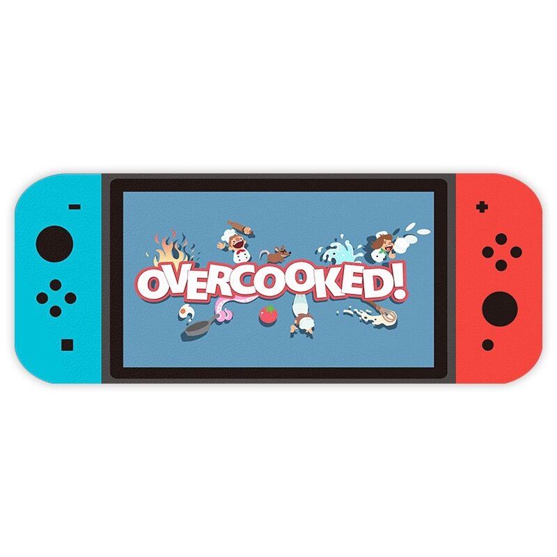 Напольный коврик с темой Overcooked, водонепроницаемый, кожаная текстура, 60см x 150см, устойчивый к пятнам и