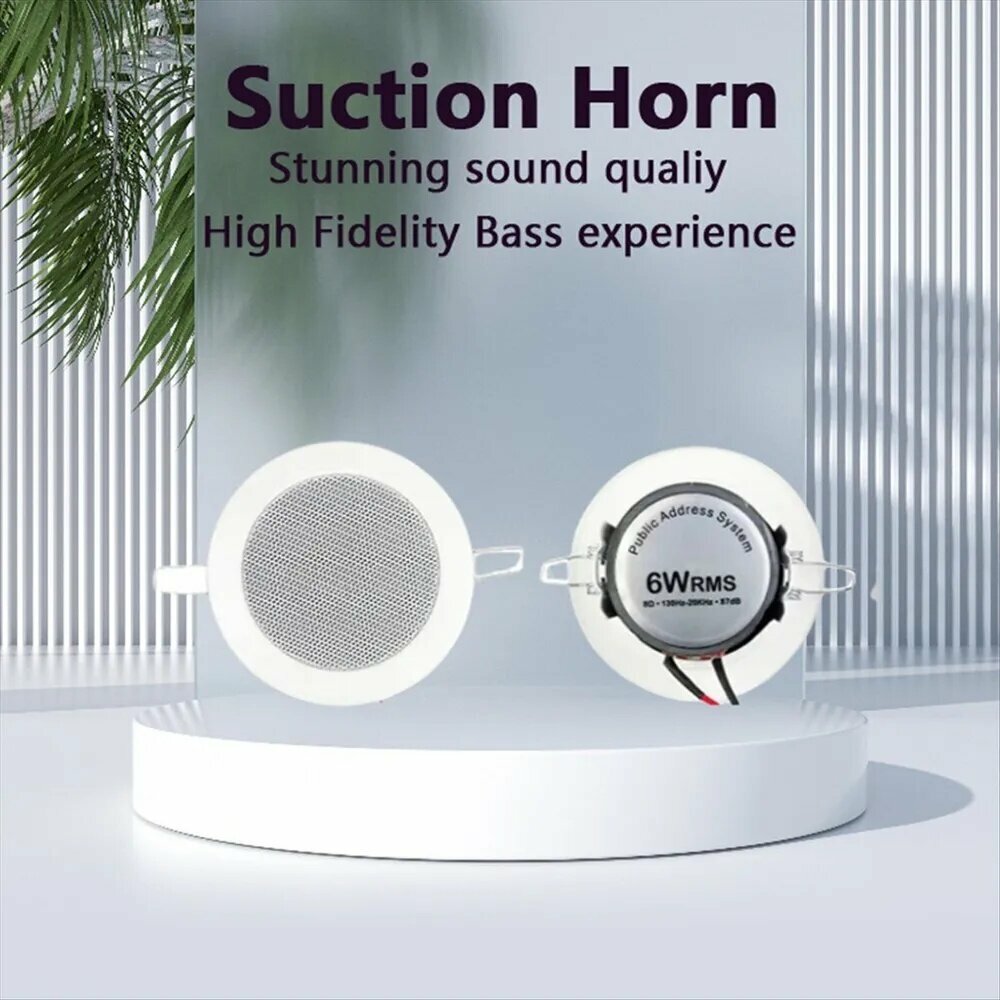 Пассивный Потолочный Динамик для ванной комнаты Влагостойкий встроенный Потолочный Динамик