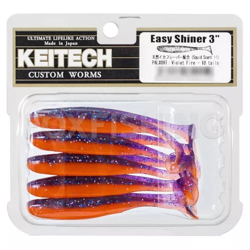 Силиконовая приманка Keitech Easy Shiner 3 7,5см. вес: 2,2гр. 10шт. PAL#09