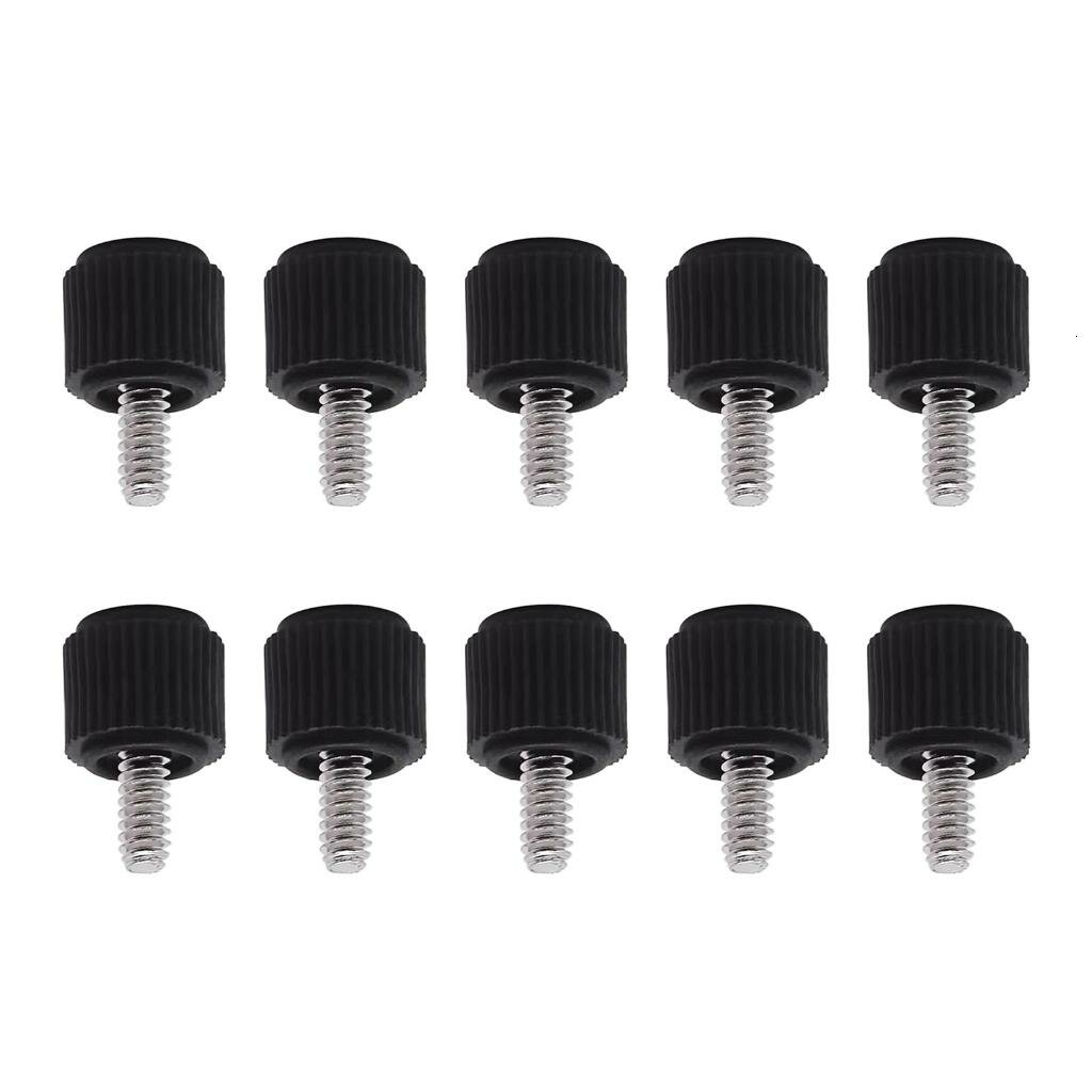 Металлические винты для боковой панели корпуса компьютера, 10 шт, Черный