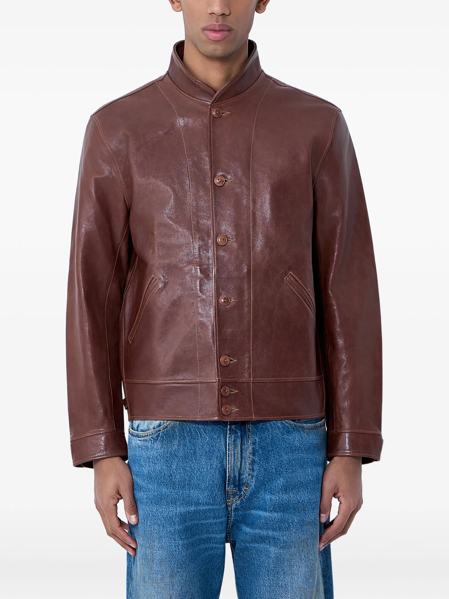 Куртка кожаная