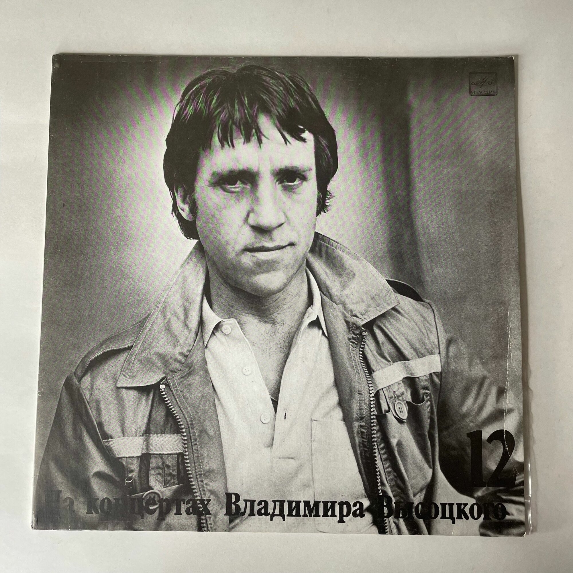 Винтажная виниловая пластинка LP Владимир Высоцкий Затяжной Прыжок, На Концертах Владимира Высоцкого 12 (СССР 1990)
