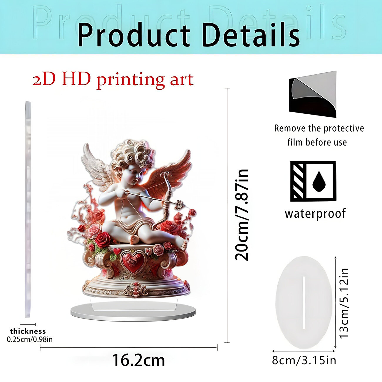 Дерево жизни с падающими листьями на День святого Валентина, 2D плоский акриловый декор для дома, украшение для спальни