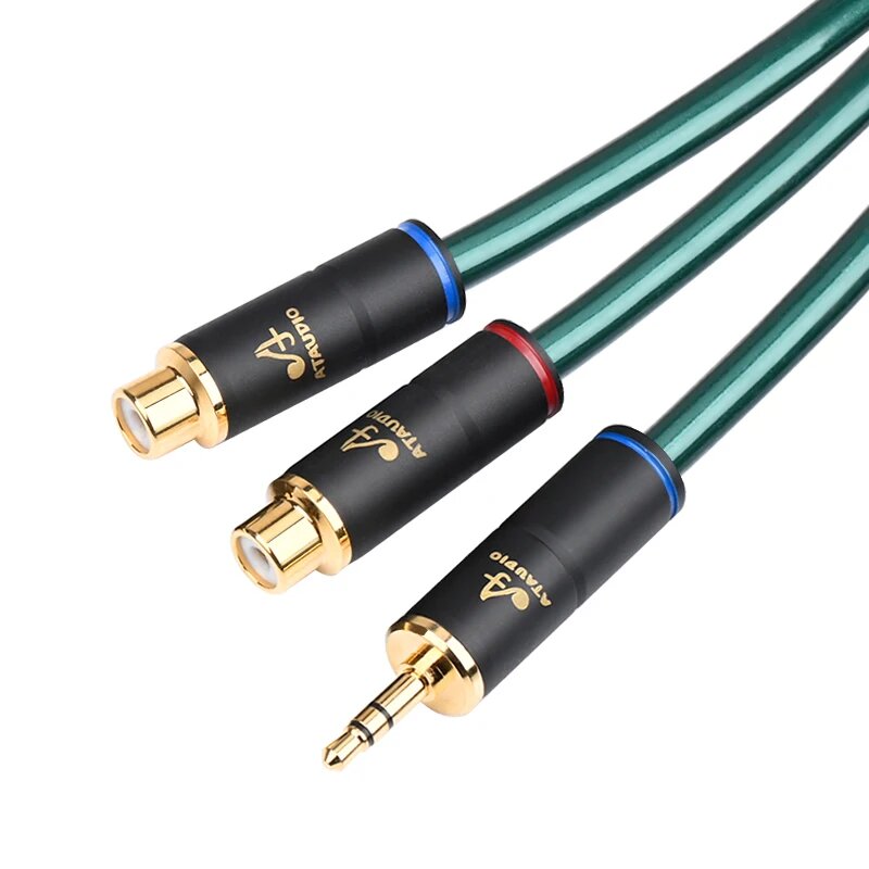 ATAUDIO X10 аудиокабель 3,5 мм на 2RCA 0.5m