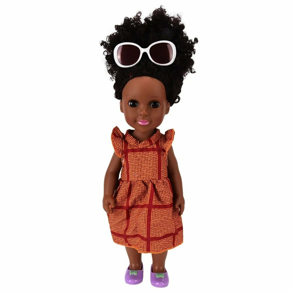 Кукла 14 дюймов, черная, африканская, реалистичная, для девочек