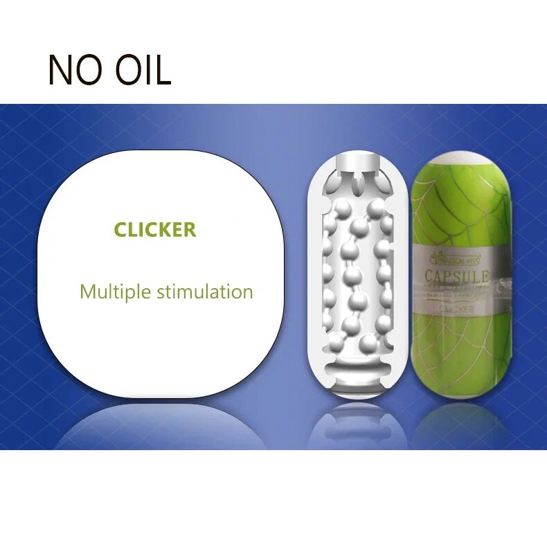 Clicker Capsule, Multiple Stimulation, Цвет: 04