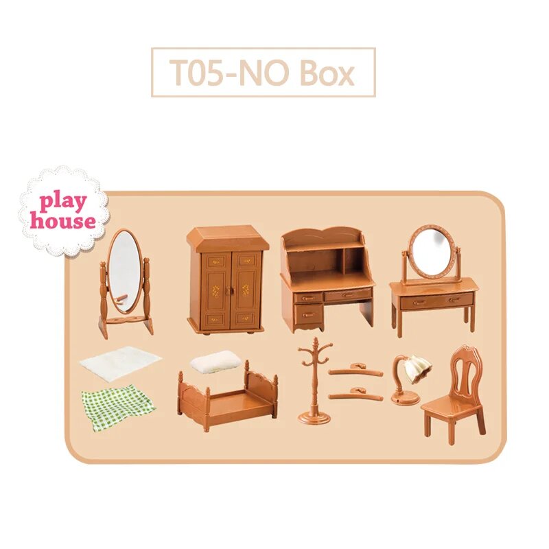 Мебель для кукольного домика MSFTOYS Лесные животные 1:12 T05