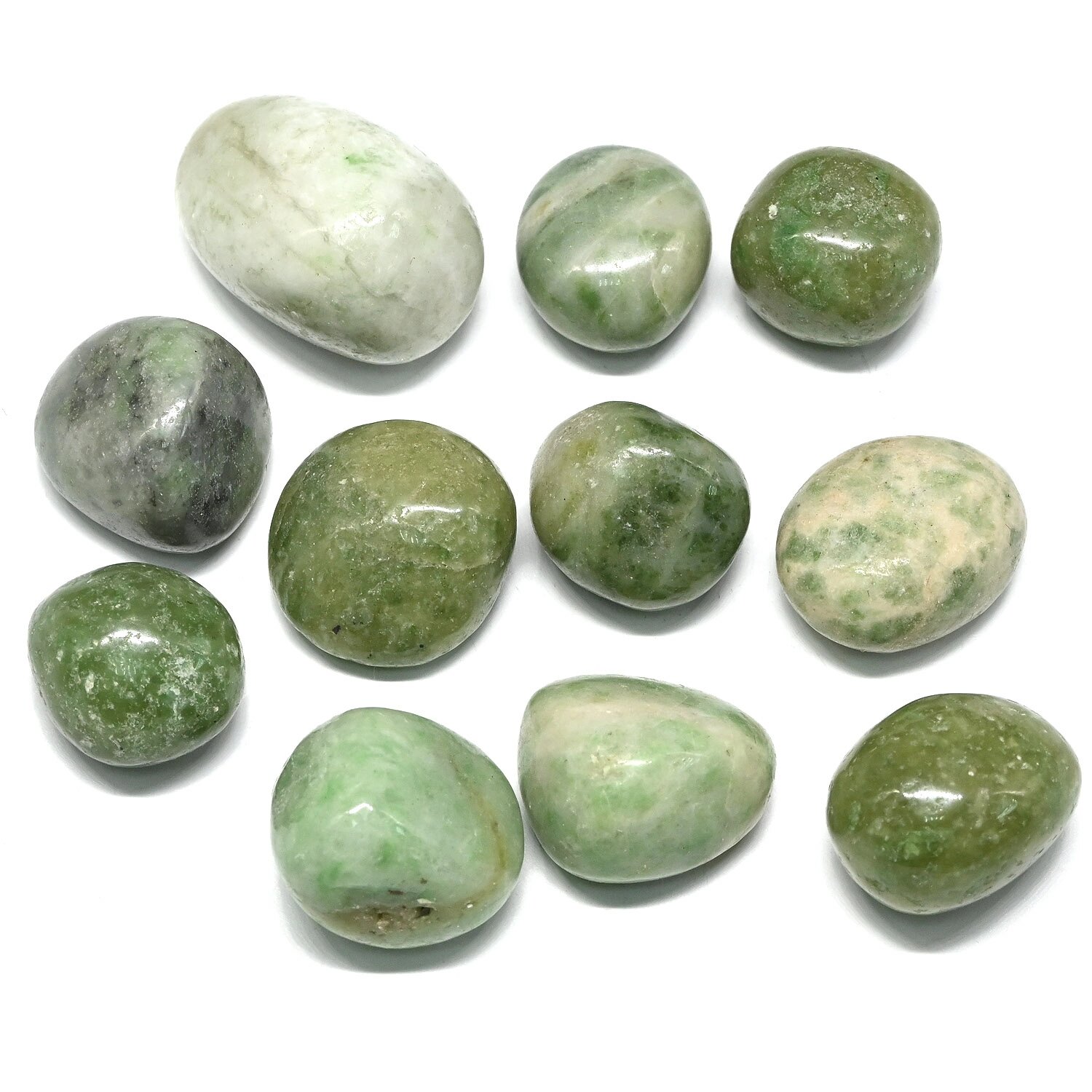 Авантюрин галтовка фракция 10-25мм, упаковка 100г