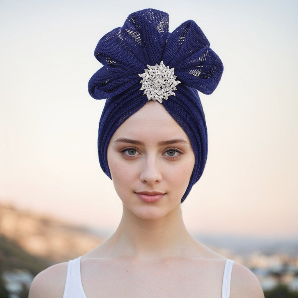 DIY Кепка Новая Лента Бисер Африка Тюрбан Фабрика