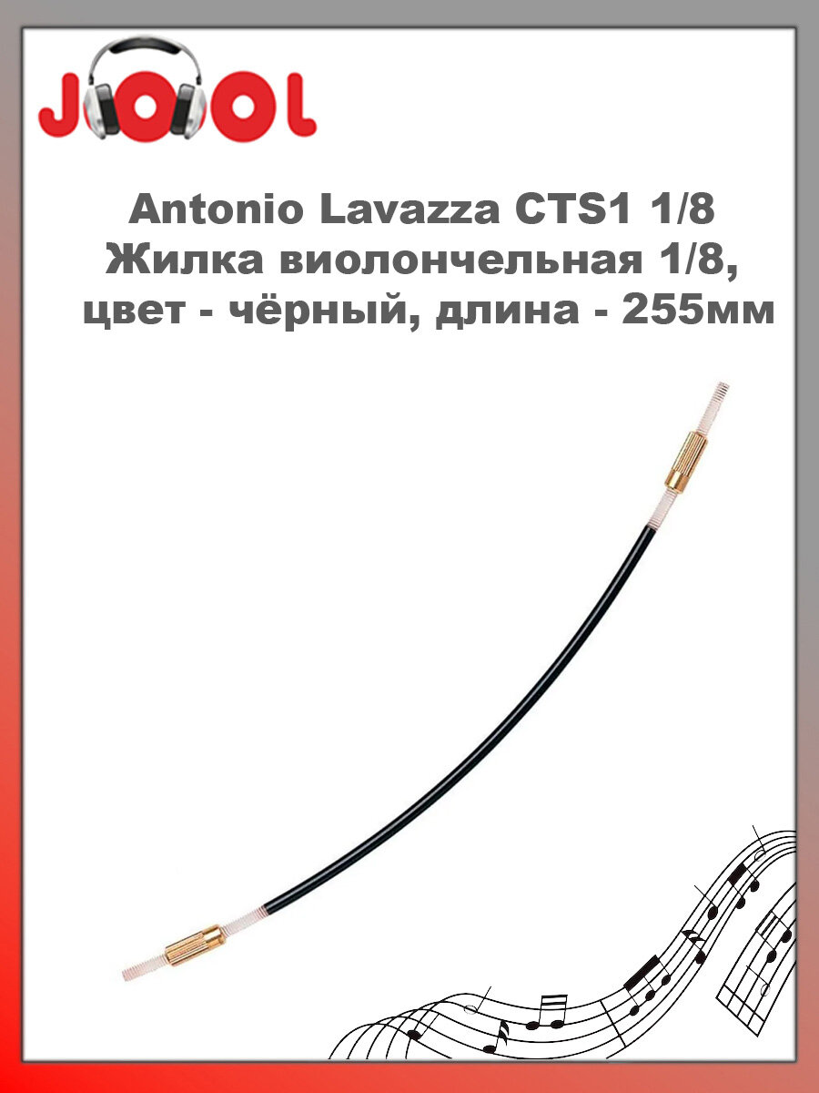 Antonio Lavazza CTS1 1/8 - Жилка виолончельная 1/8, цвет - чёрный, длина - 255мм