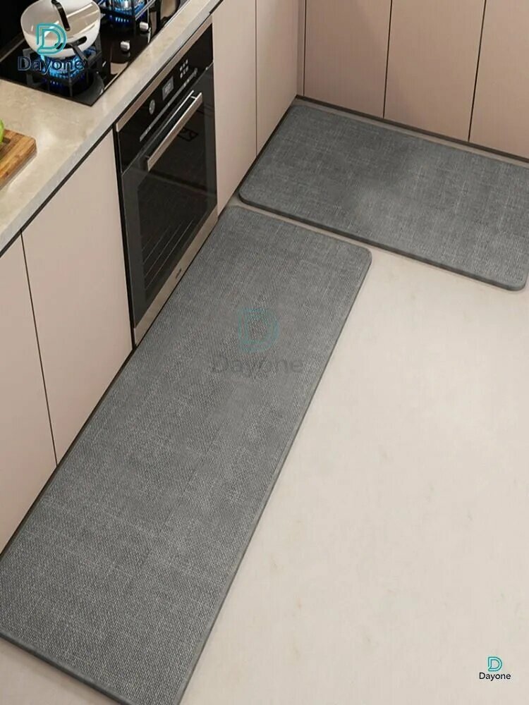 Ковер дорожка 45x180 смКухонный коврик из тканого льна, нескользящий и легко моющийся.