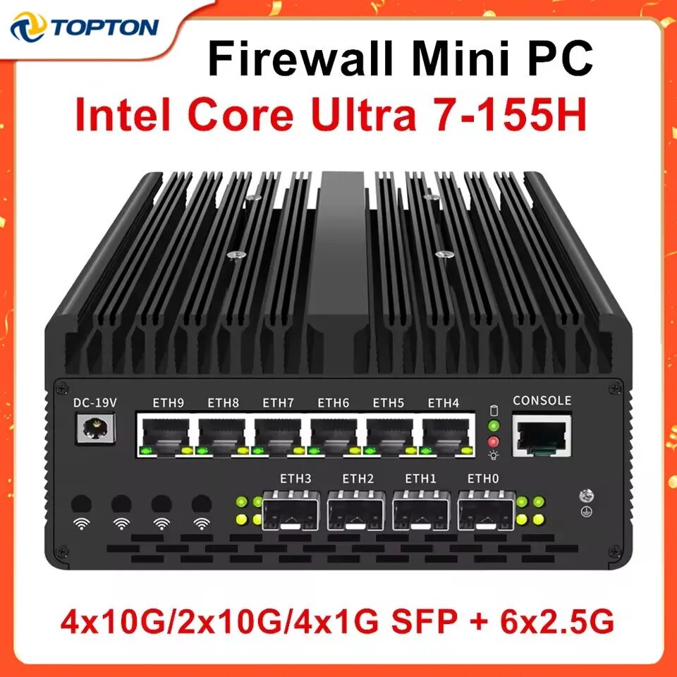 Мини-ПК Topton Solid Firewall Ultra 9 155H No SFP