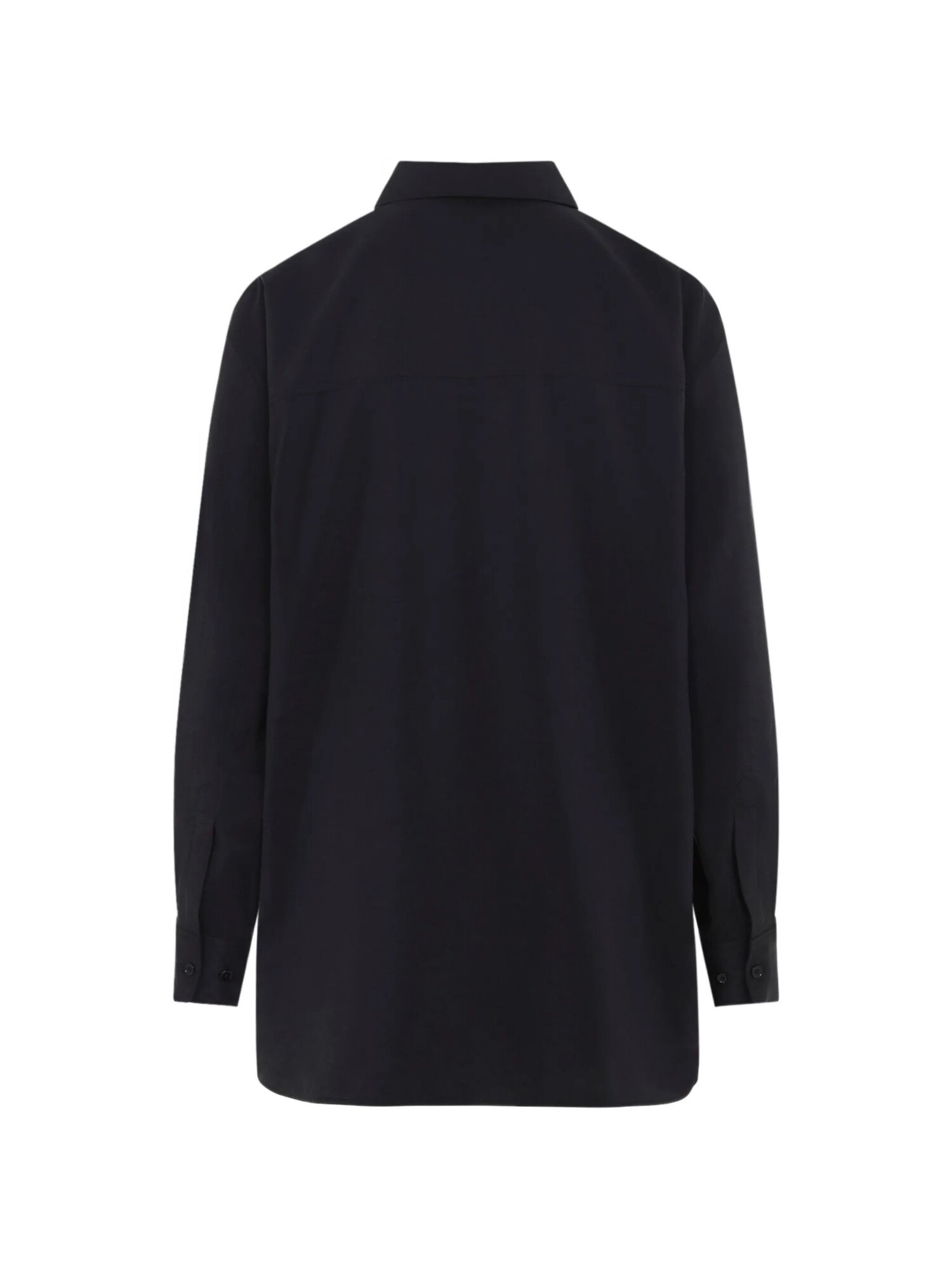 Рубашка LEMAIRE Pleated shirt, размер 36, черный — фото 1