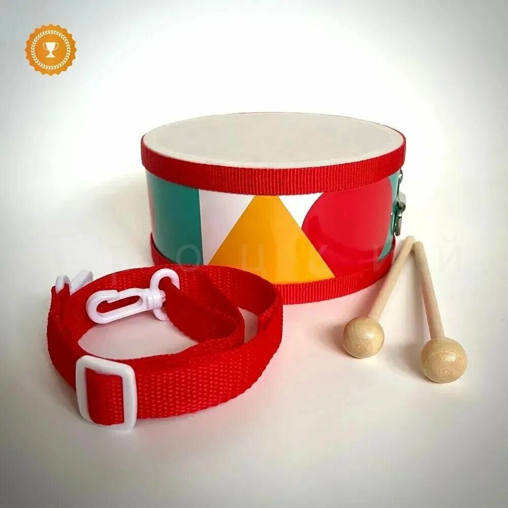 GMДетский барабан деревянный