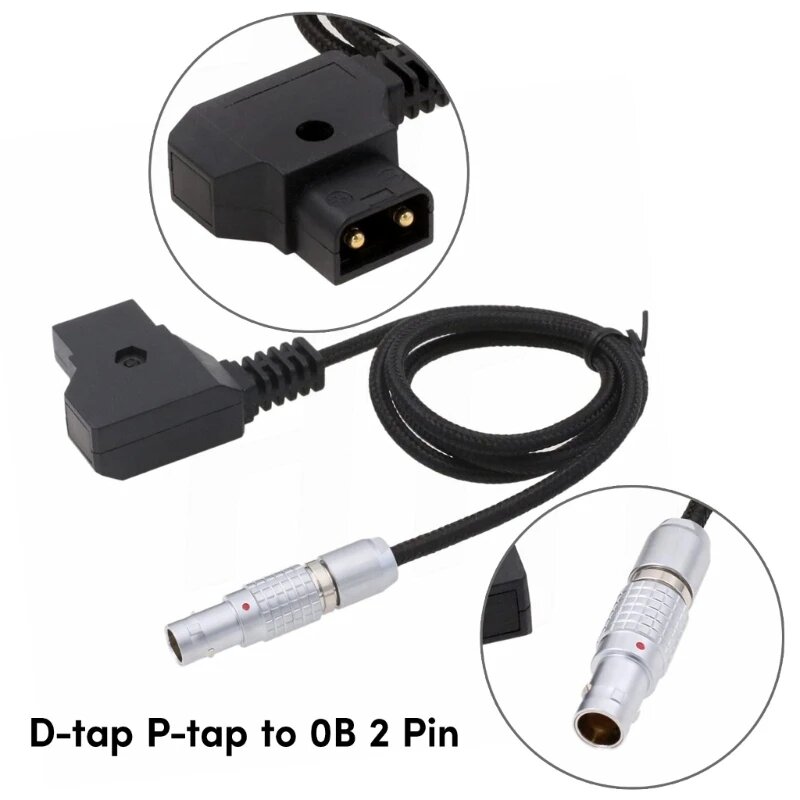Гибкий кабель питания D tap to 0B 2Pin для Teradek Bolt Bond Transvideo SmallHD 703Monitor Viewfinder E2 F6 аксессуары для камеры