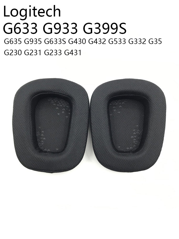Амбушюры Logitech G633 G635 G933 G399S G935 G633S G430 G432 G533 G332 G35 G230 G231 G233 G431 запасные для наушников совместимые