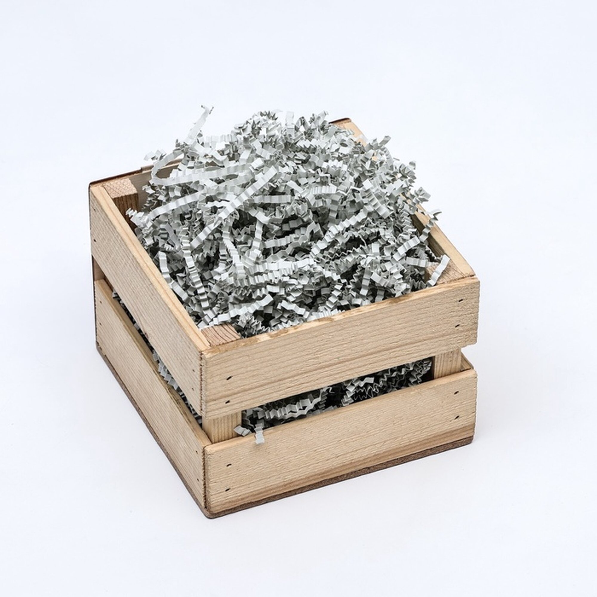 Бумажный наполнитель Сима-ленд, для упаковки подарков, серый, без рисунка, 50г