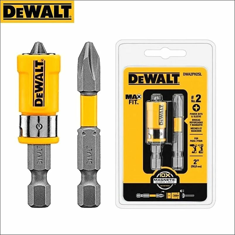 DEWALT DWA2PH2SL MAXFIT 2' PH2 Ударный шуруповерт Набор бит с поворотной магнитной присоской Аксессуары для инструмента