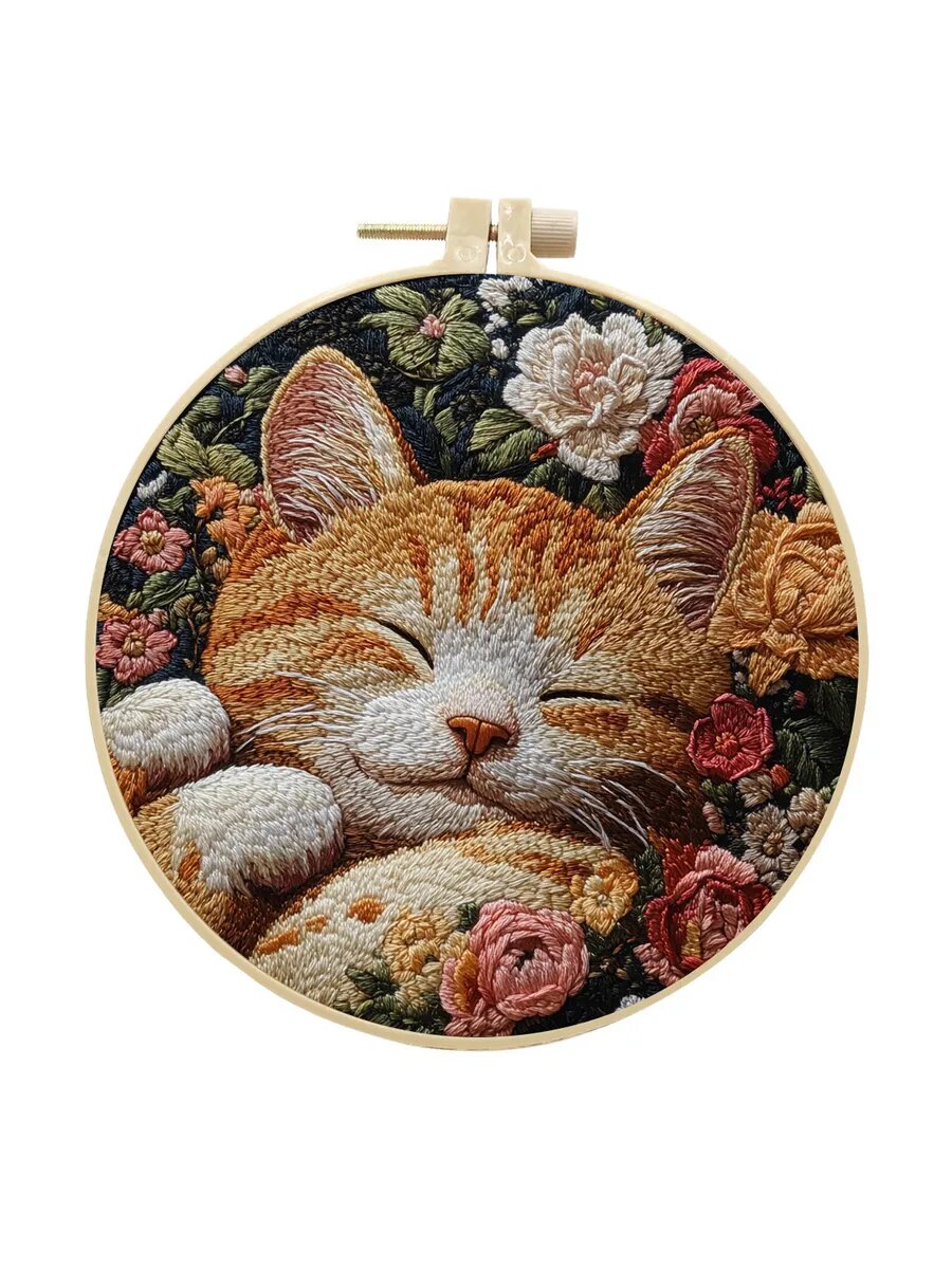 Набор для вышивания на пяльцах "Котик"