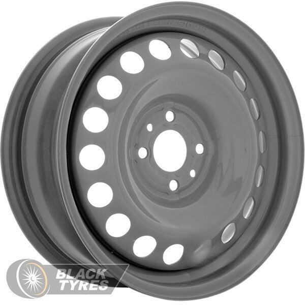 Стальной колесный диск Trebl X40021 6x15/4x98 D58.6 ET35 Grey