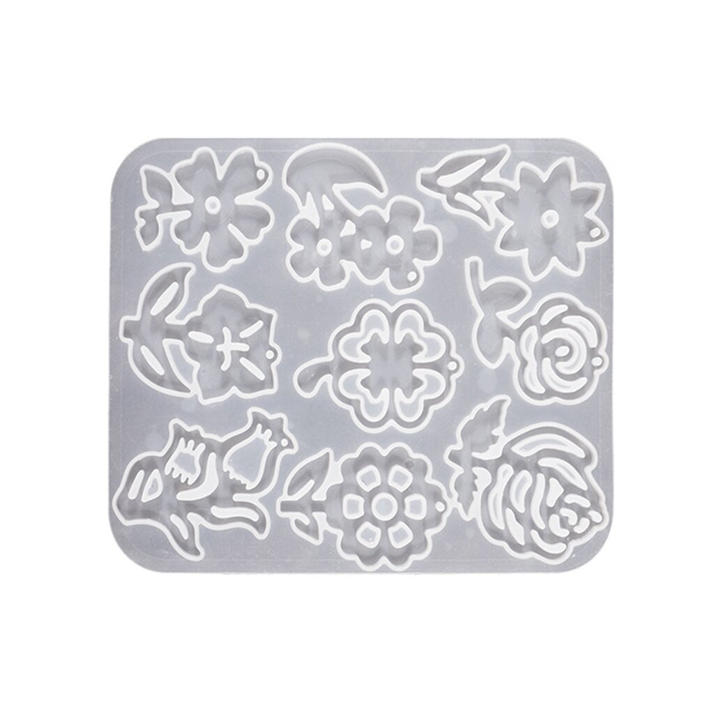 Листья в форме цветов, лепестки роз, украшения, силиконовые формы -стиль 6