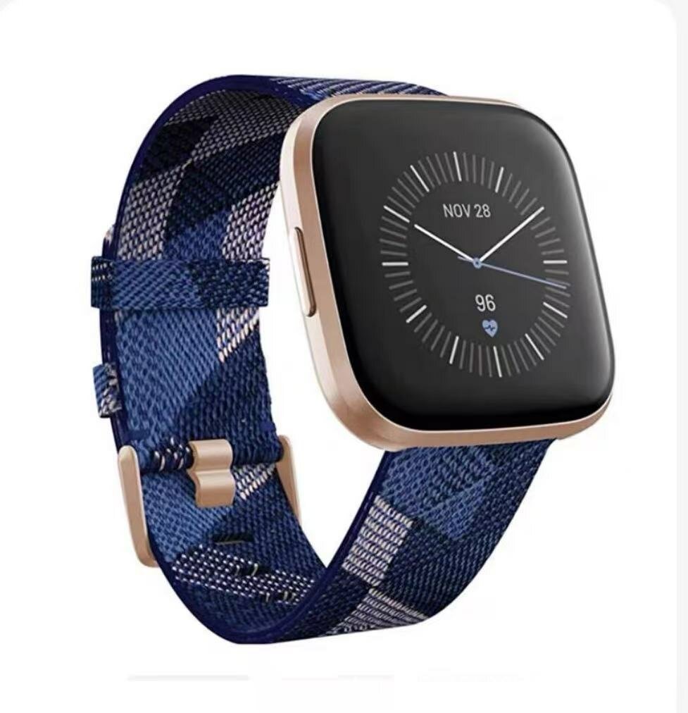 Умные часы Fitbit Versa 2 с функцией обнаружения сна, измерения пульса и фитнес-браслет