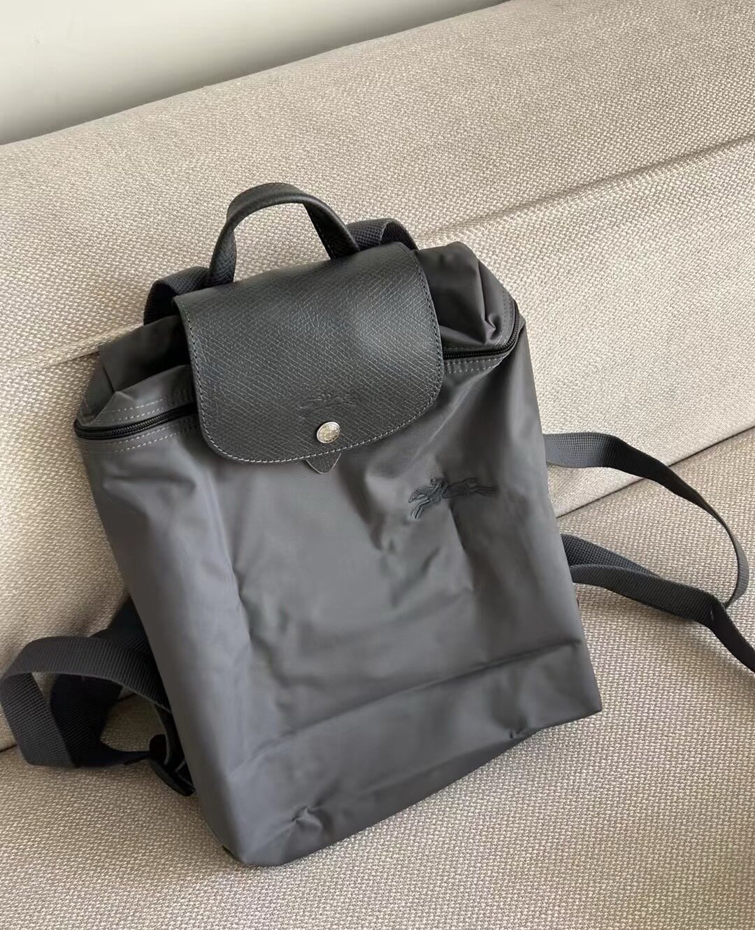 Французский рюкзак Longchamp, нейлоновая дорожная сумка, легкая женская сумка, повседневный рюкзак для поездок, классическая сумка Longchamp с двойным плечевым ремнем для женщин