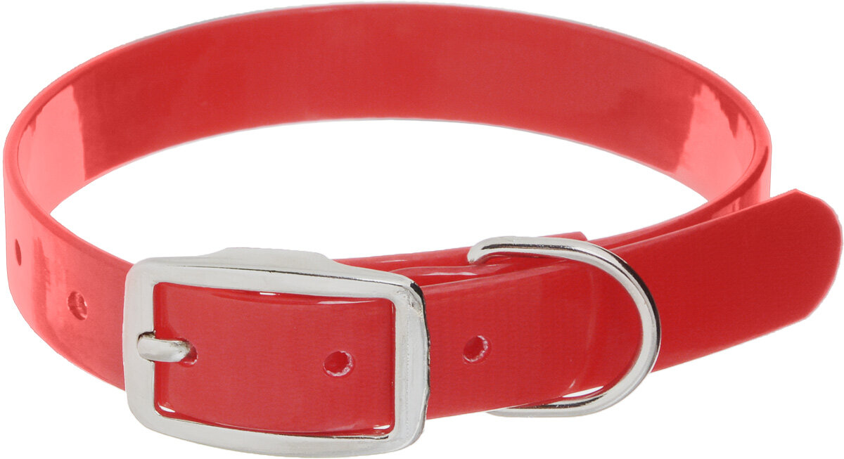 Ошейник для собак Каскад "Biotan", цвет: красный, ширина 2 см, обхват шеи 25-35 см
