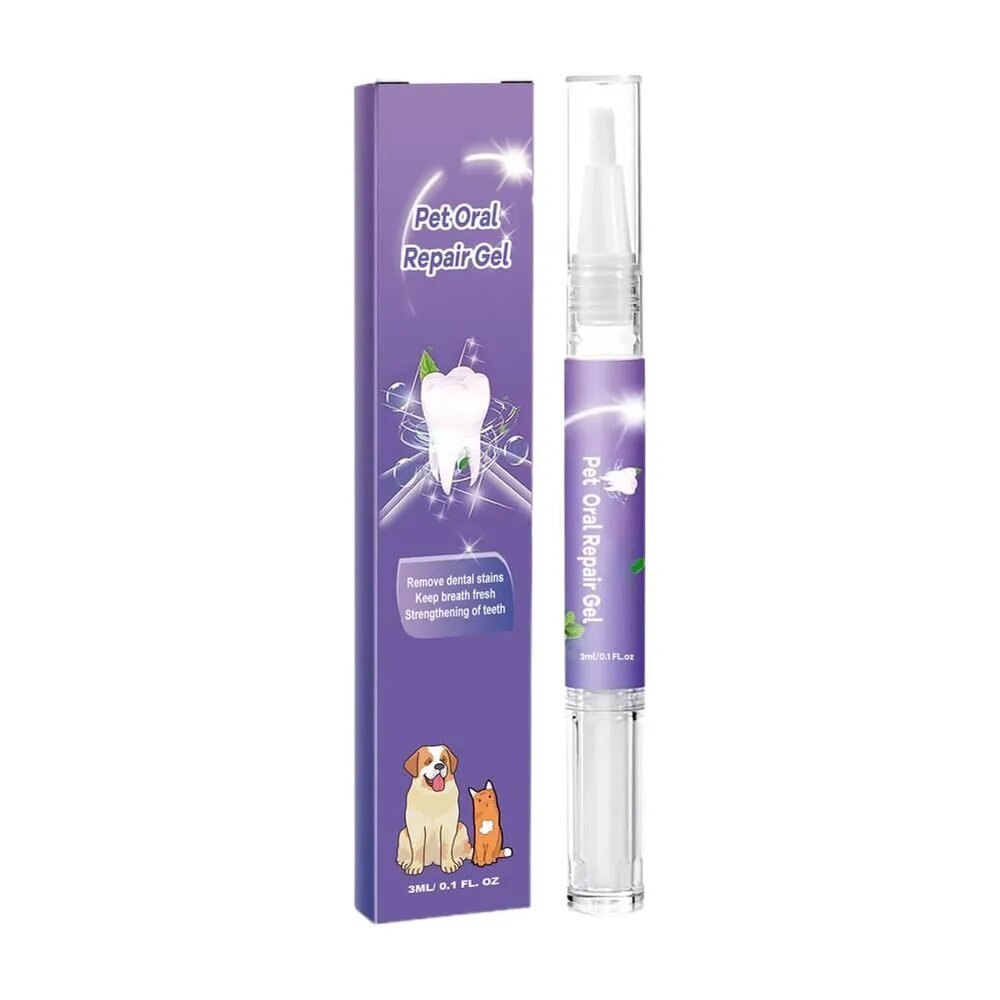 Гель для удаления зубного камня у собак и кошек, освежающий дыхание, без чистки