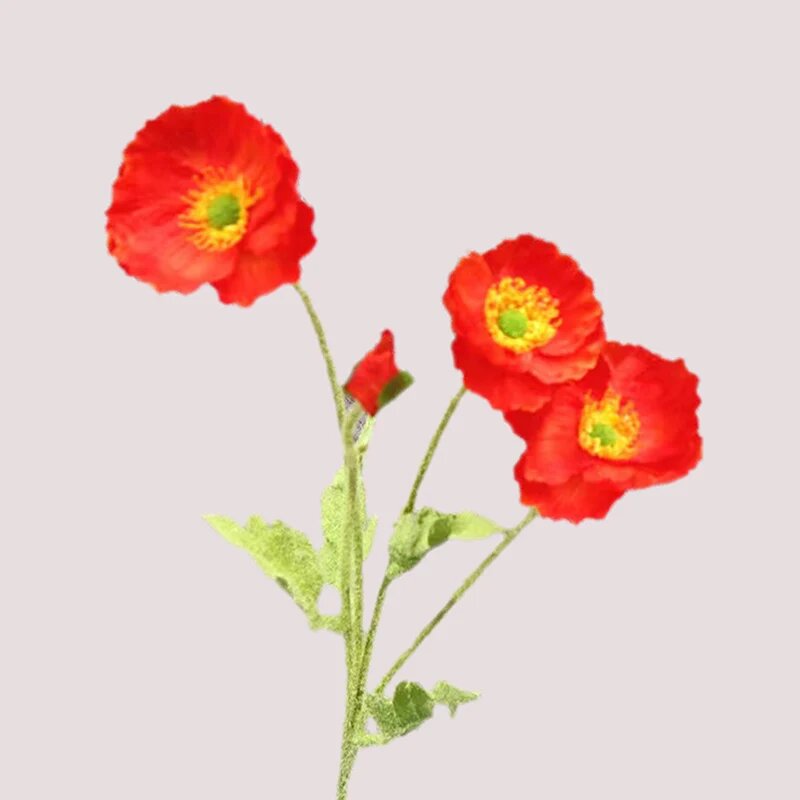 Искусственные цветы, Мак, шелковые цветы, длинный ствол, новоселье, сад, стол для свадьбы «сделай сам», фотообои для свадьбы