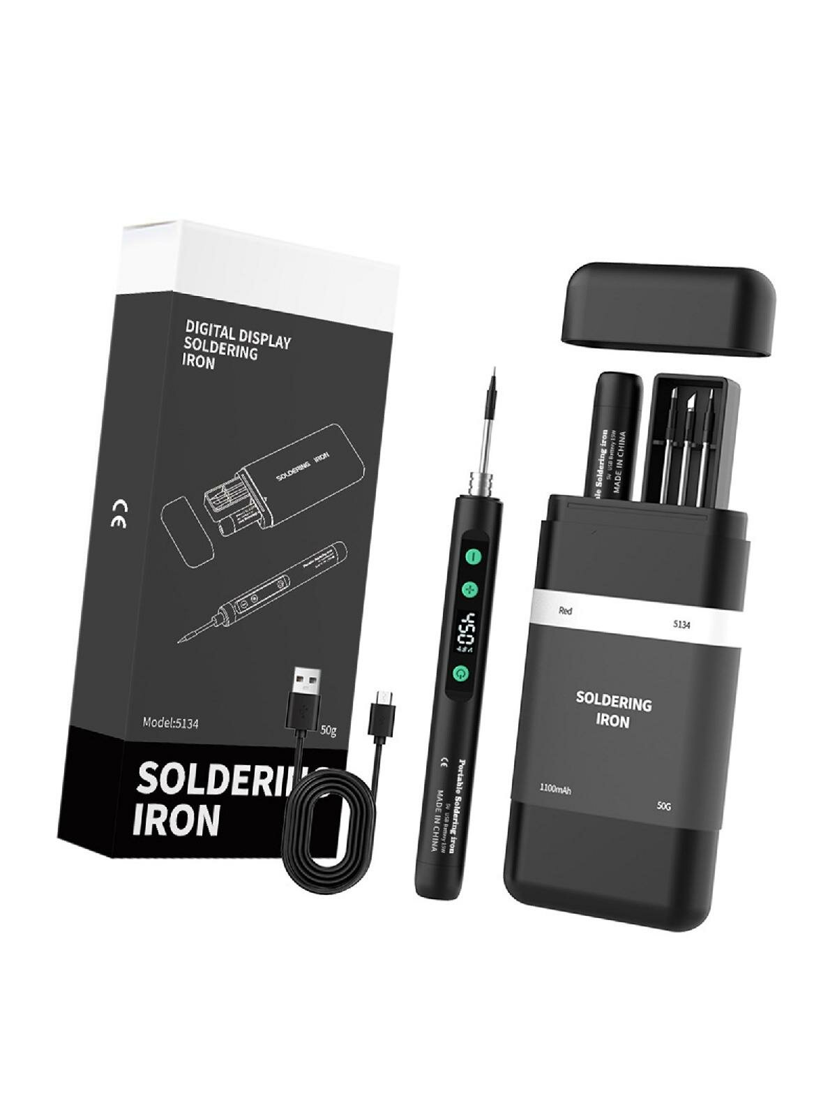 Набор USB-паяльника для зарядки, портативный паяльник для ремонта, перезаряжаемый