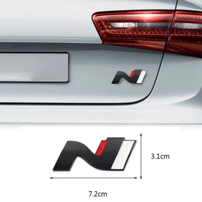 Шильдик Hyundai N Line на автомобиль, решетку радиатора, эмблема, логотип, наклейка, значок, машины