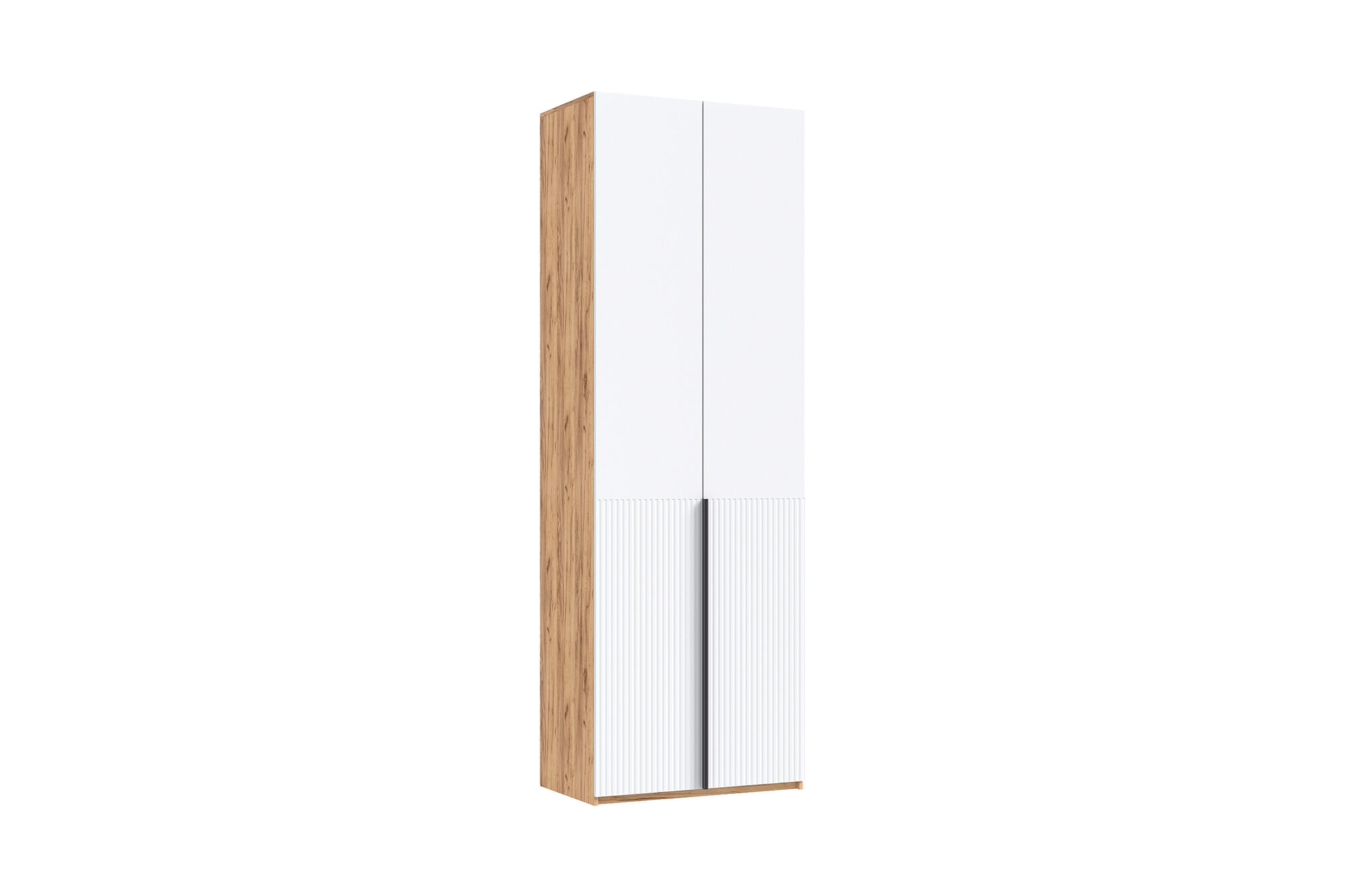 Шкаф для одежды распашной Нонтон Марвэл, 80x50x240 см, 2 ящика, дуб крафт / браш вайт