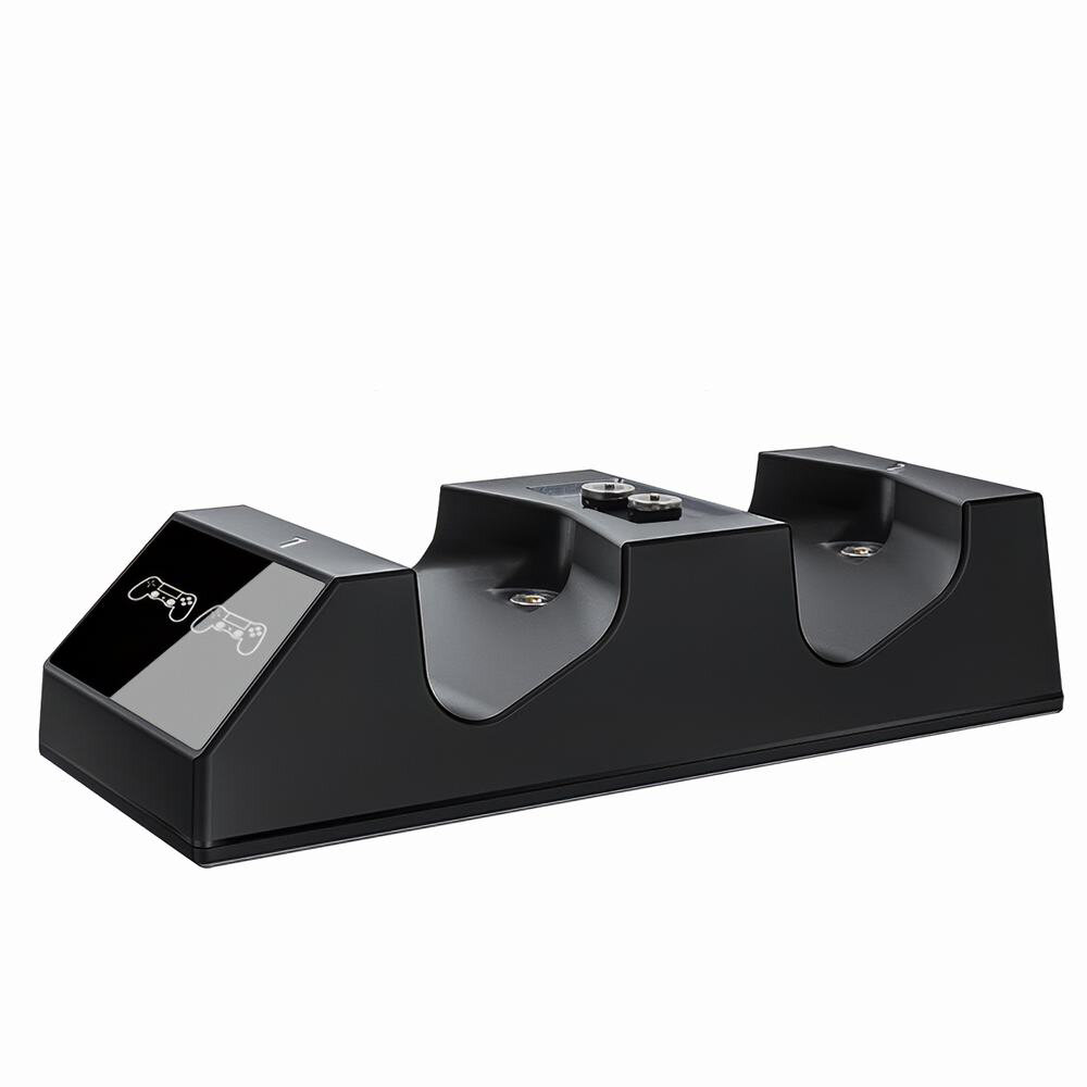 Станция зарядки для контроллеров , Slim, Pro с 2 микросотовыми USB-зарядными адаптерами, черный цвет, двухместная док-станция, время зарядки 3 часа для двух контроллеров одновременно