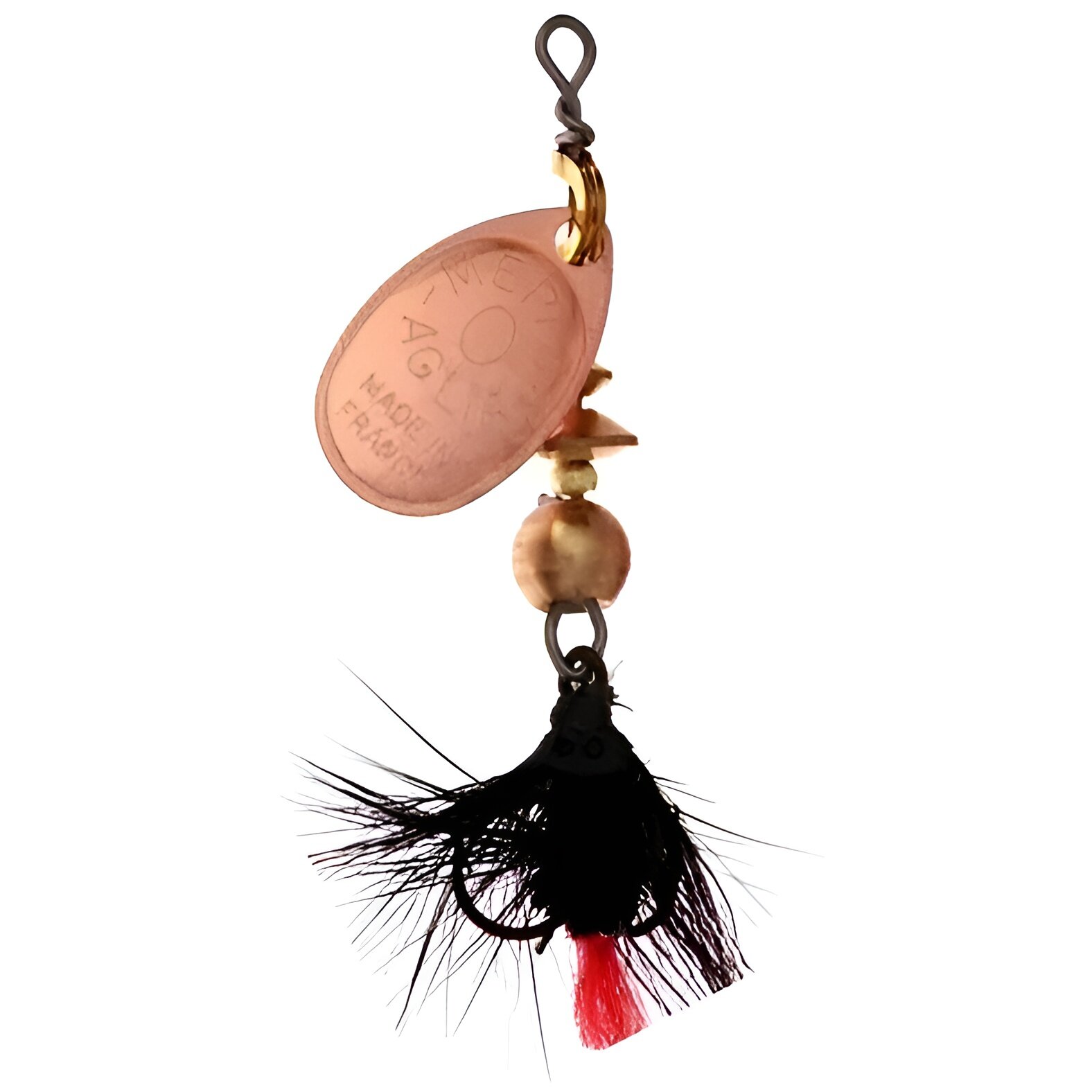 Блесна вращающаяся Mepps AGLIA MOUCHE, №0, Copper/Black fly, 1 шт.