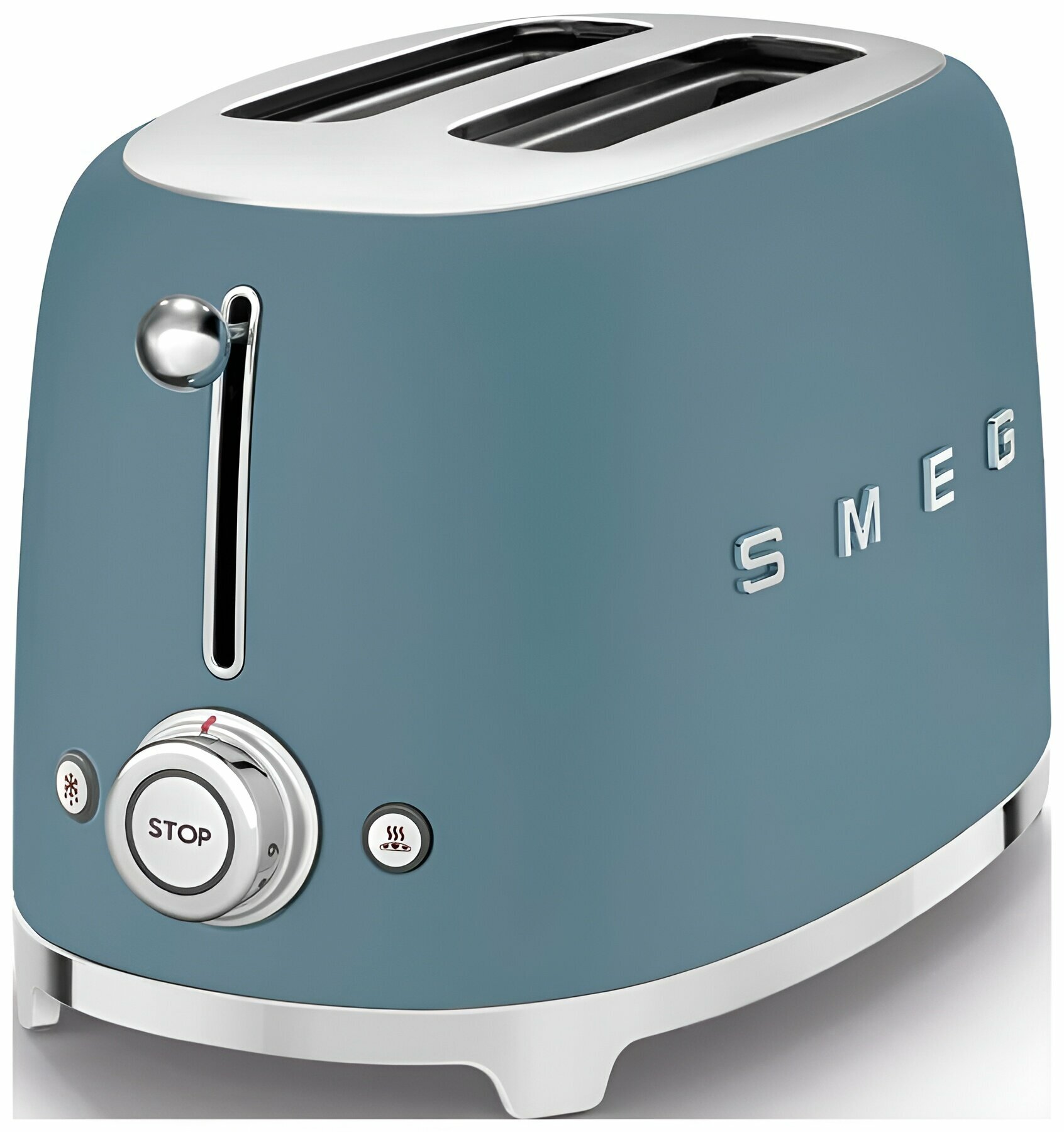 Тостер Smeg TSF01SBMEU, 950 Вт, тостов - 2, подогрев, размораживание