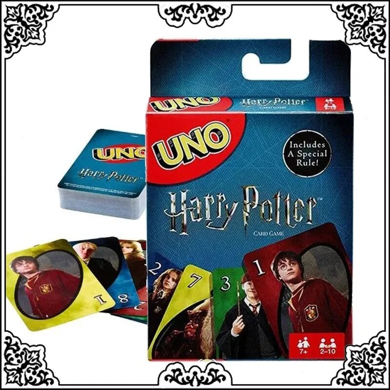 Настольная карточная игра UNO Гарри Поттер карт, Новая версия игры для всей семьи