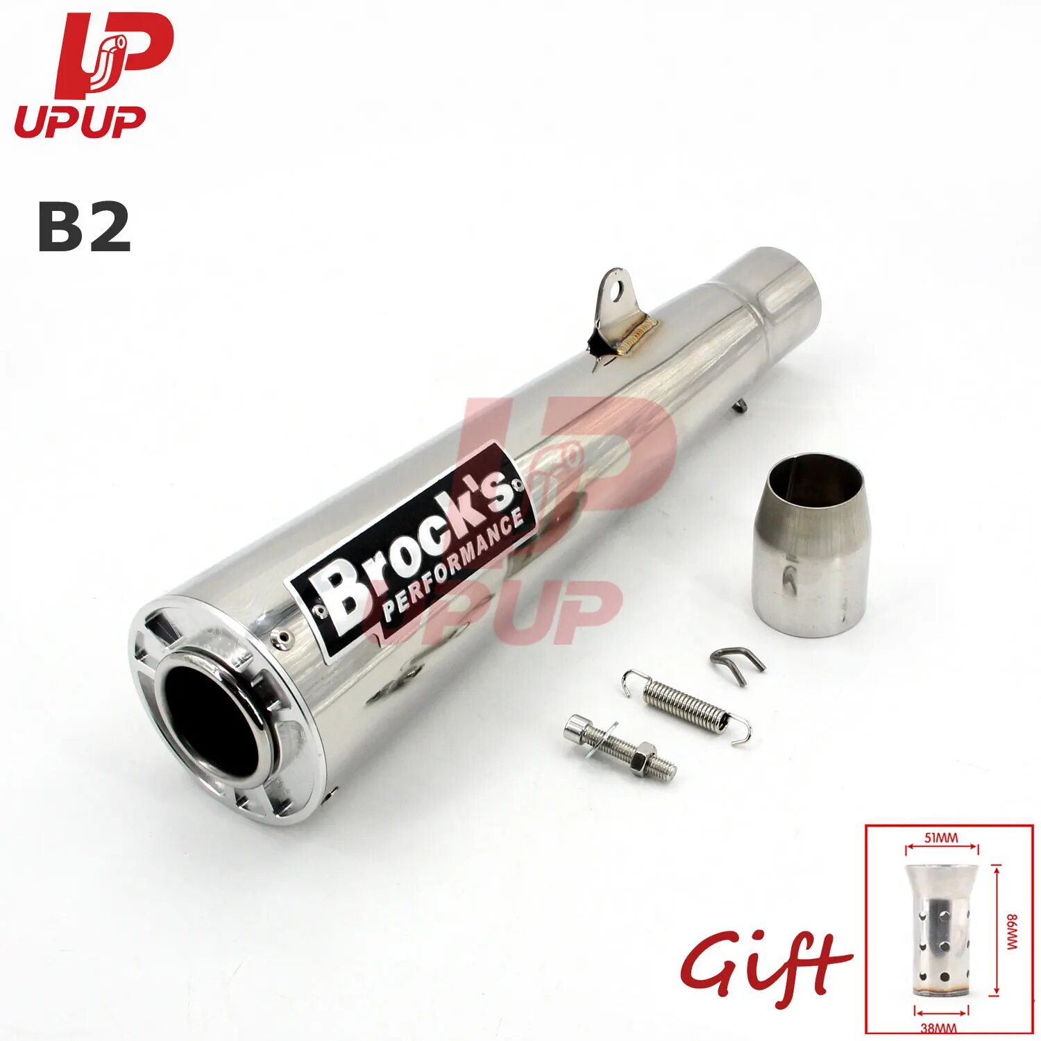 55 мм мотоциклетный глушитель Escape Moto Pipe BRO-CKS для мотокросса Slip on DB Killer для S1000R S1000RR NK400 Z800 R6 выхлоп