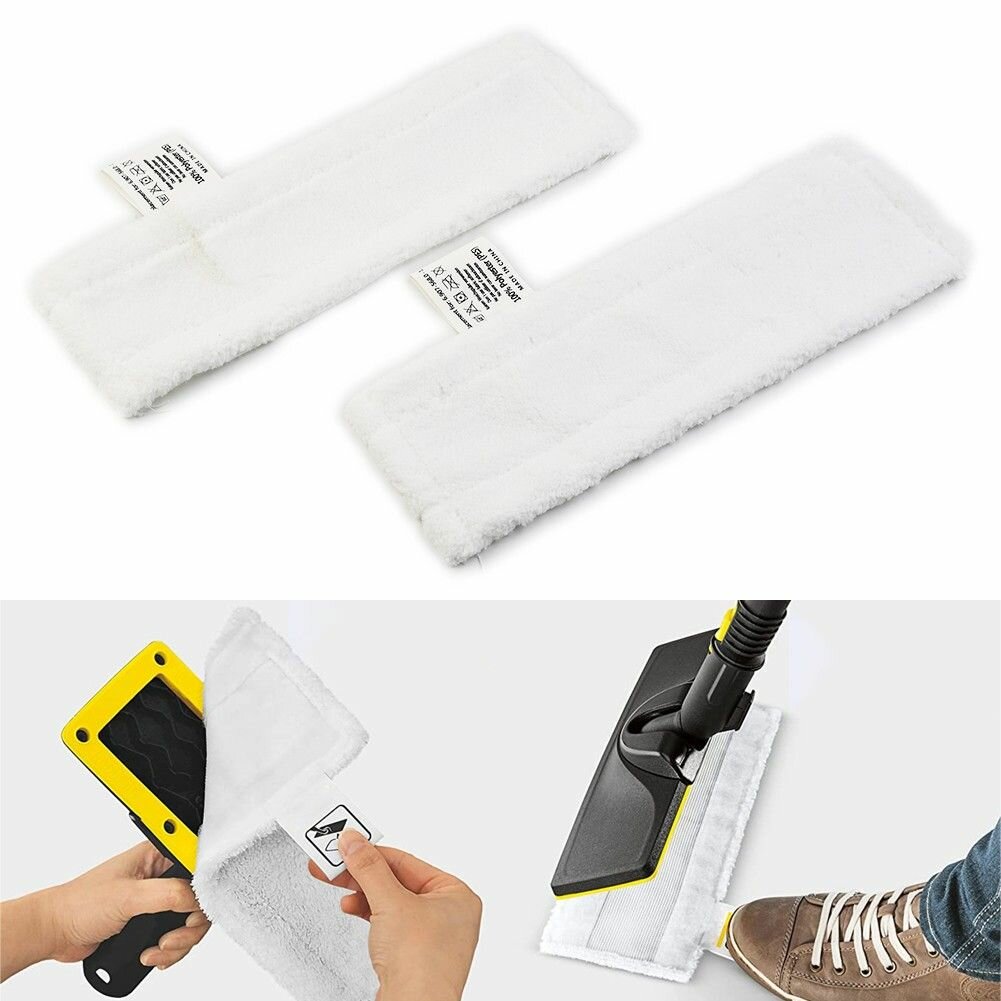2 шт. паровой очиститель тряпки для пола микрофибра сменная насадка для швабры для Karcher SC1 SC2 SC3 SC4 SC5 инструменты для дома