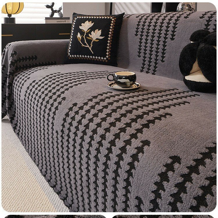 Чехол для дивана осень-зима, роскошный чехол 2026 года, новая модель, универсальный чехол на все сезоны, полное покрытие, подушка для дивана, одеяло, нескользящий чехол для дивана