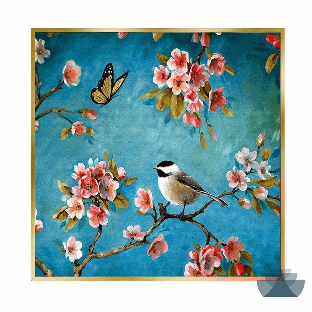 Набор для вышивания крестом, Птица и цветы, 11CT 45x45cm