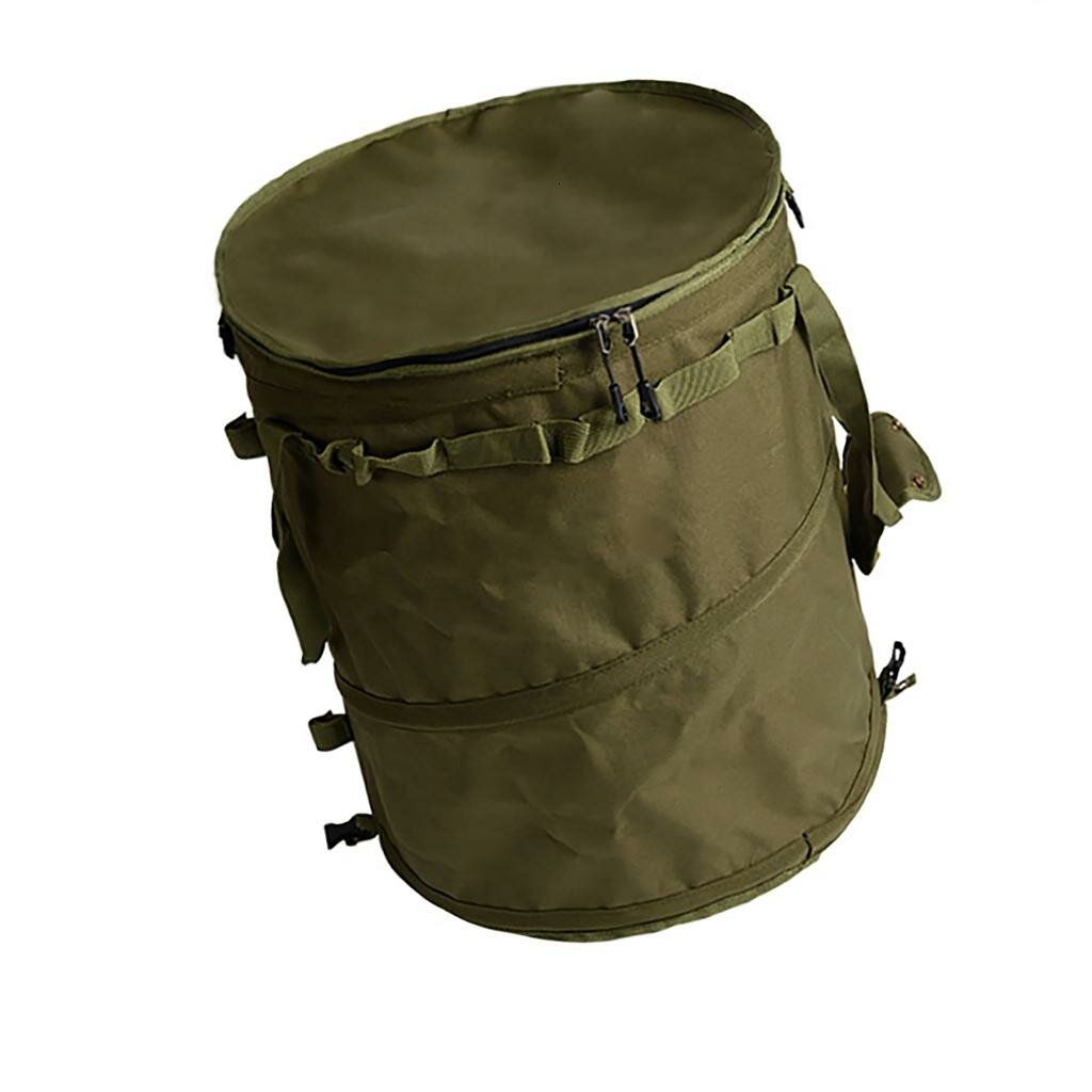 Складной уличный мусорный контейнер, Армейский Зеленый