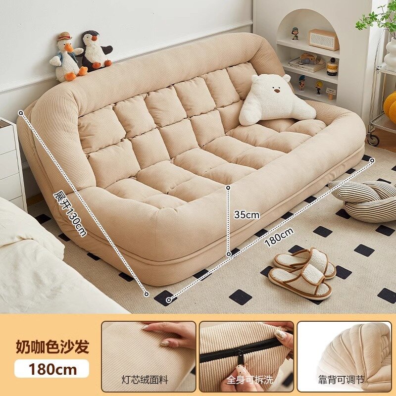 Одноместная кресло-кровать татами для человека и собаки, маленький диван для спальни, большой диван для гостиной, ленивый диван